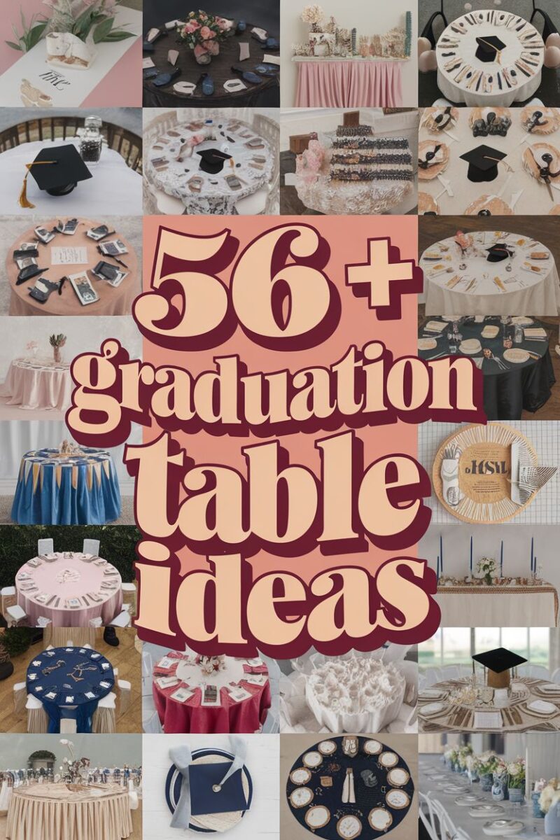 56+ Graduation Table Ideas That Will Make Your Party Pop - SavvyCollegeGirl