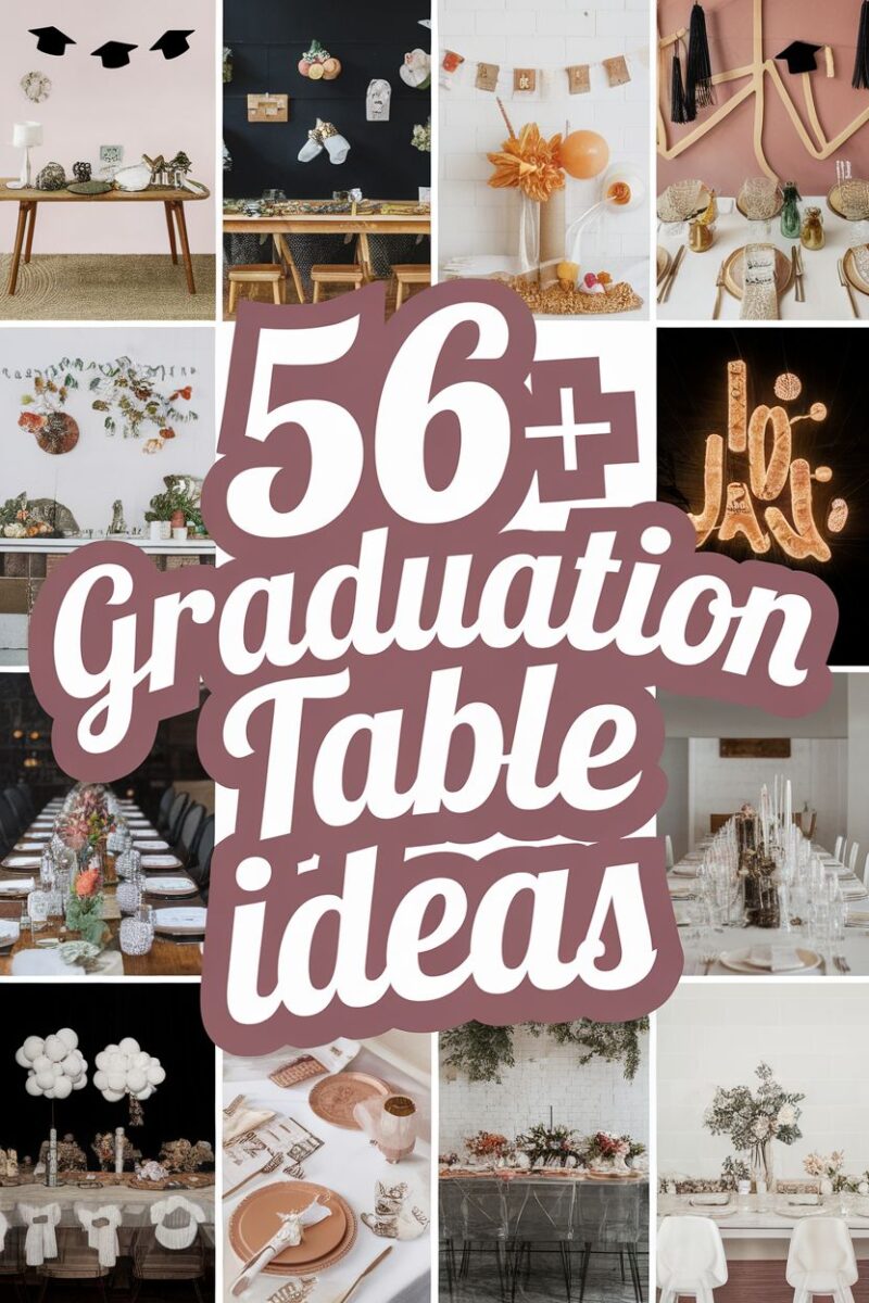 56+ Graduation Table Ideas That Will Make Your Party Pop - SavvyCollegeGirl